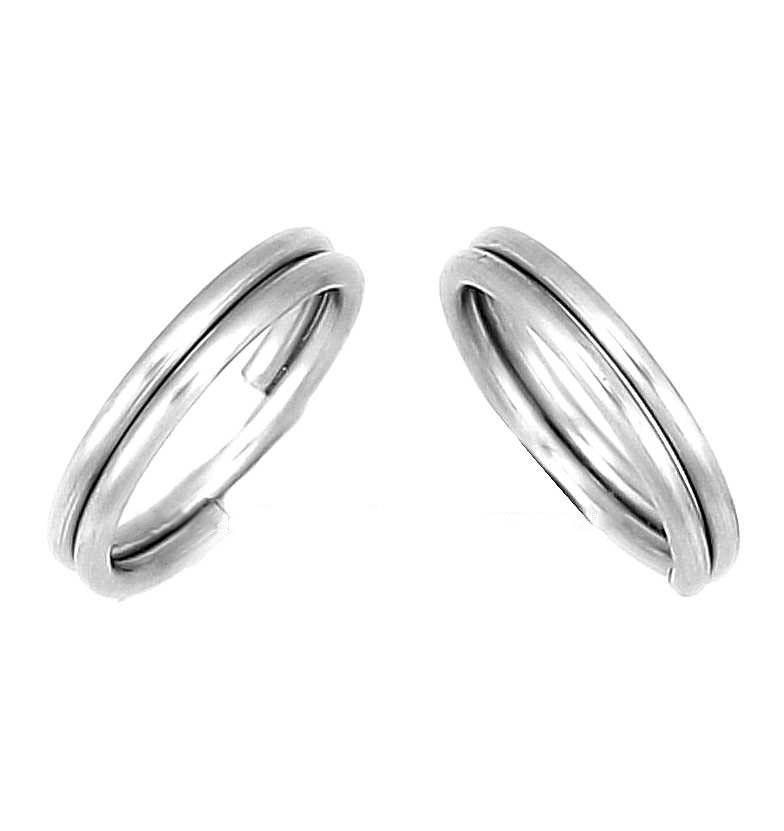 Splitringe i rustfri stål. 8 mm. 40 stk.